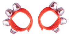 WRIST BELLS RED 4 BELLS ON VELCRO STRAP – Upwey Music